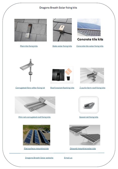 Timber solar fixing kit | Rafter corrugated roof PV systems