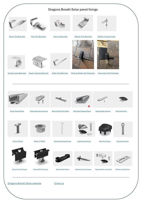 Solar Panel Rails PV module mounting | Solar roof | 2.5m & 3.65m