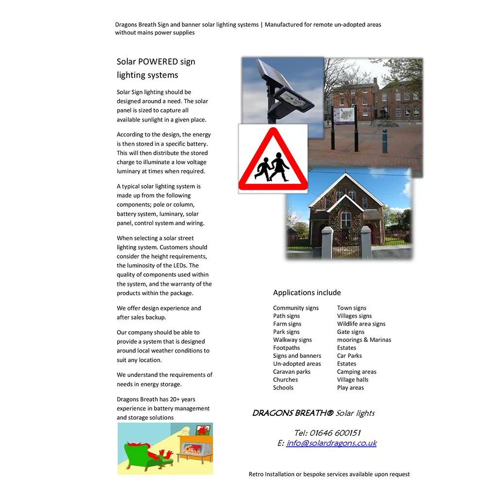 Solar Powered Road Safety Sign Ideal for iluminating information