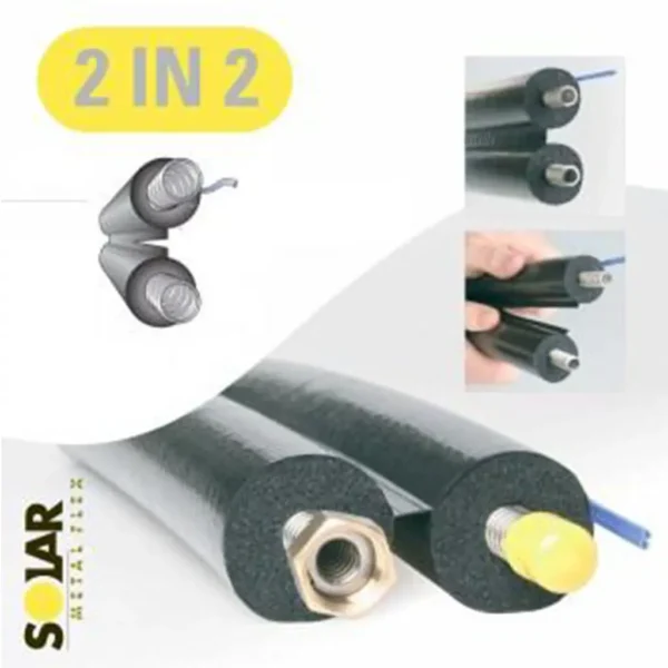 DN16 Solar Flexible Tube | Stainless steel - one piece