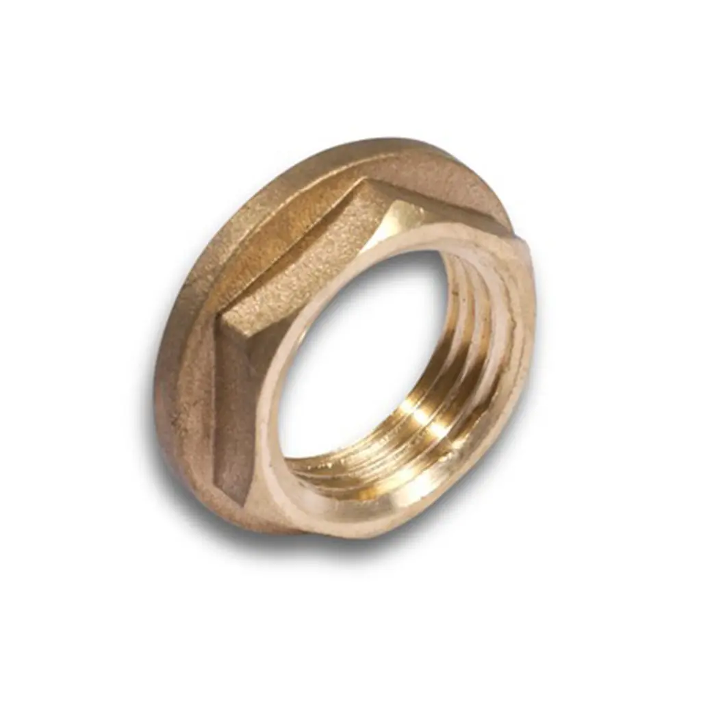 Brass backnut | Flanged threaded