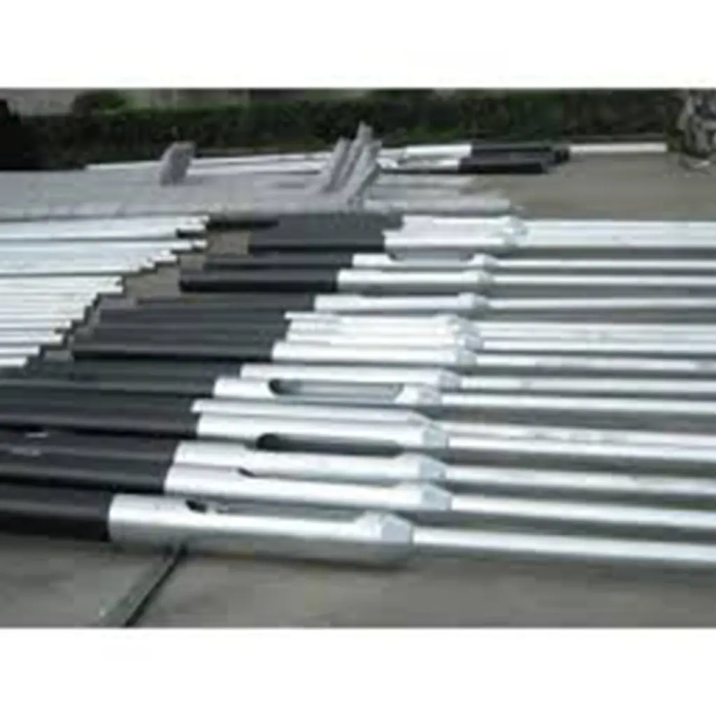 Solar street Light Column 4.5m Root planted galvanised steel