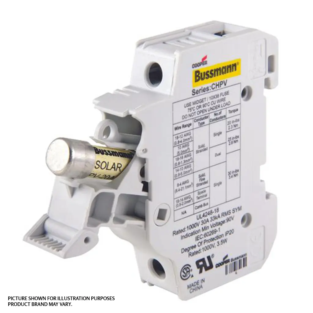 Din rail fuse holder safety string enclosure