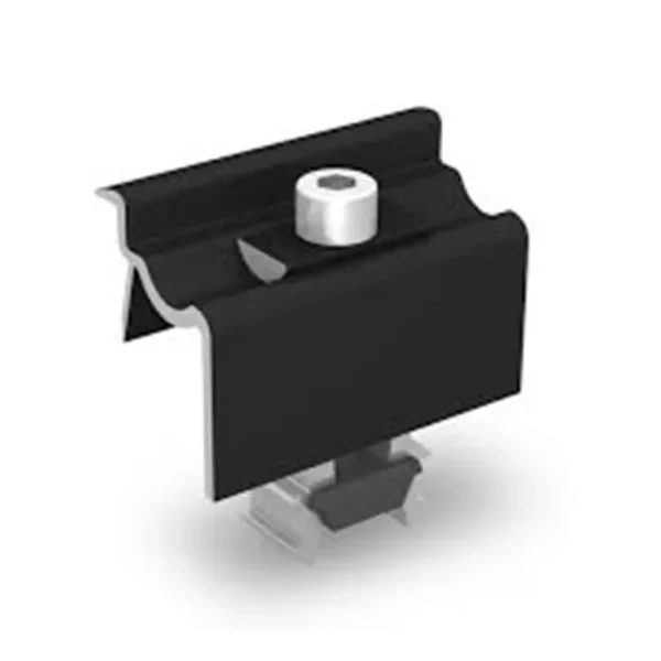 Universal end clamp black | Solar panel rail fixing 30-43mm