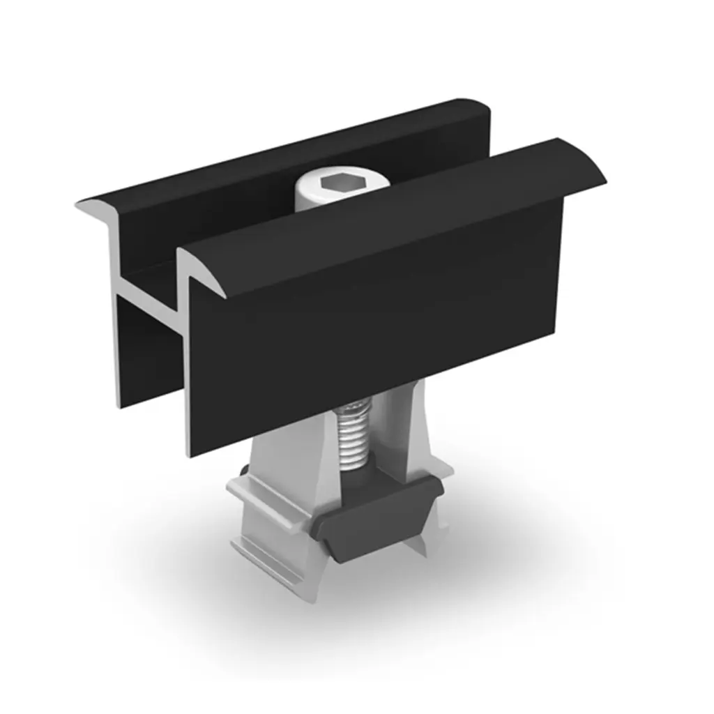 Universal mid clamp black | Solar rail PV fixing 30-43mm