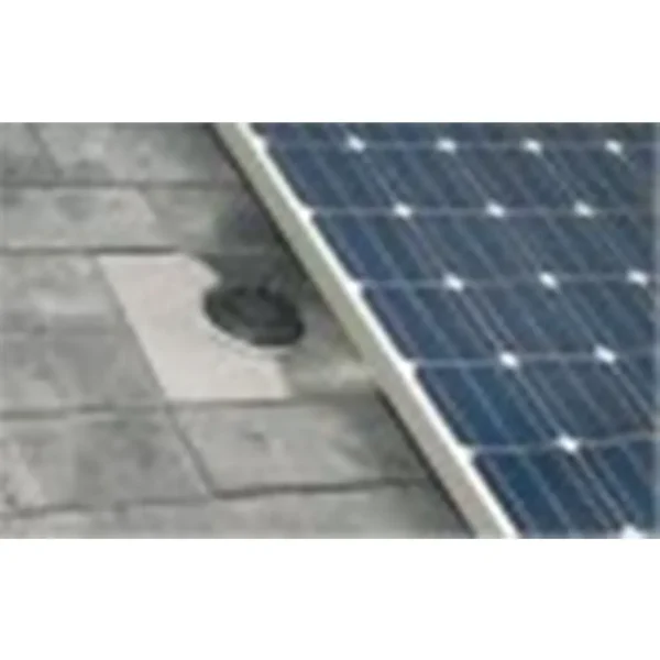 Solar cable entry slate roof tile protection
