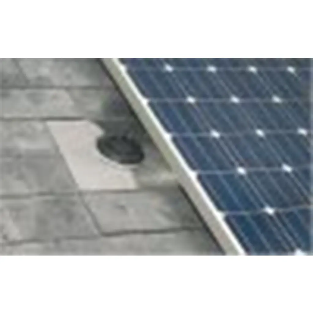 Solar cable entry slate roof tile protection