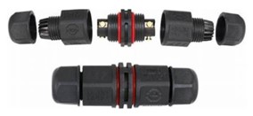 AC cable connectors (waterproof) - In-line cable joint 3 pole IP68