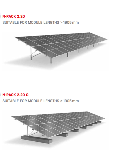 K2 P-Rack System - 24 ground mounted | Dragons Breath Solar